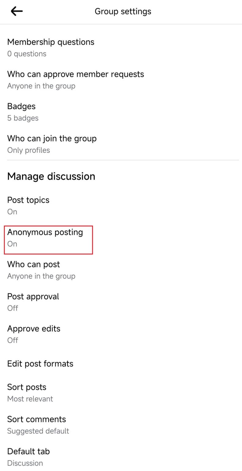 How to Post Anonymously on Facebook Group on Phone/PC
