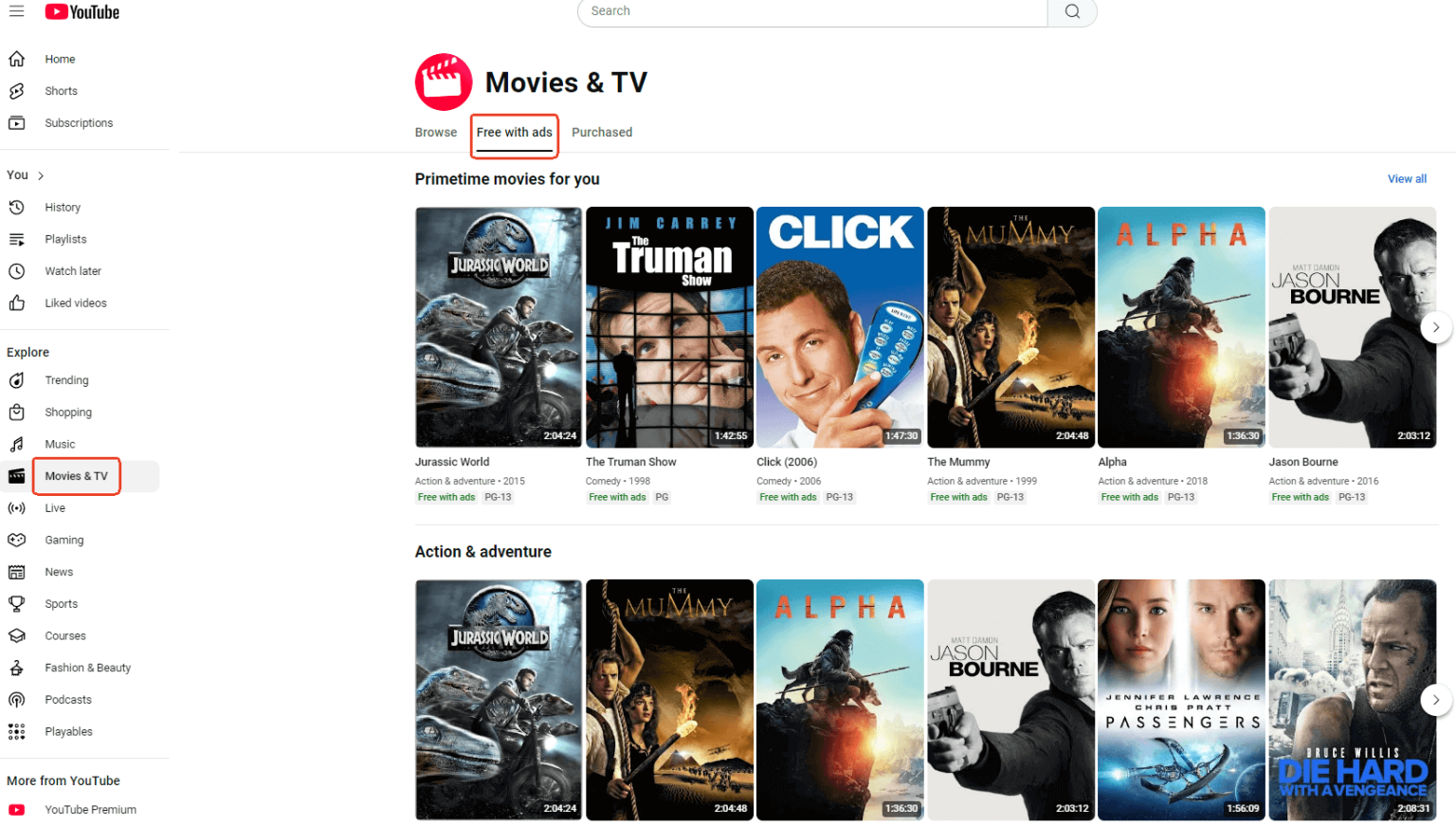 2026 Best Free Movies on YouTube to Watch in 4K/1080p/720p