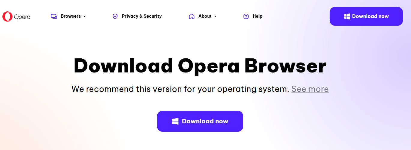 Opera Browser Download: AI Browser with Built-in VPN
