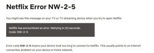 How to Fix Netflix Error Code NW-2-5: A Complete Guide